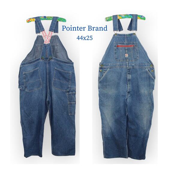 Pointer Brand | Jeans | Vintage Pointer Brand Denim Overalls 44x25 Made In Usa Lowback Fullcut ...